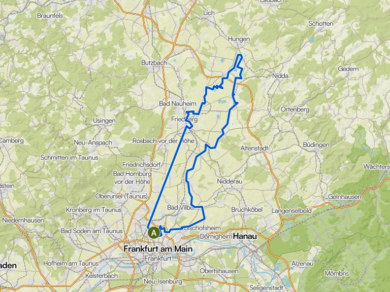 💯 Nach Friedberg und über die Wetterauer Seenplatte zurück ...